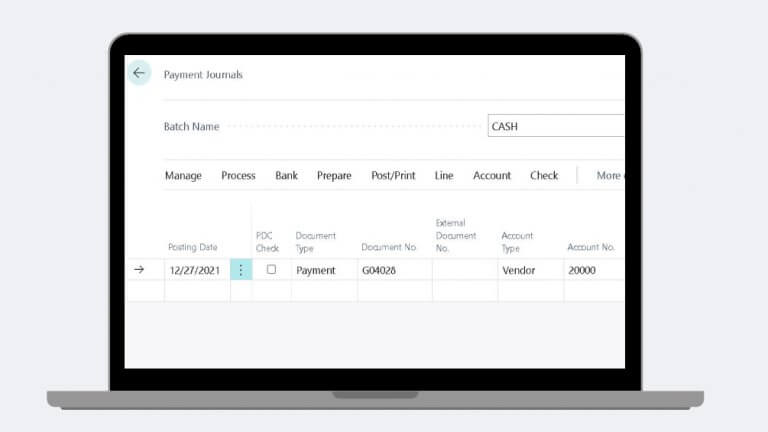 PDC for Microsoft Dynamics 365 Business Central | Post-dated Check