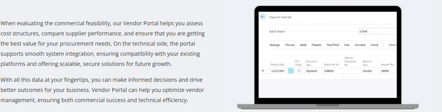 Vendor / Supplier Portal | Tech Ventures